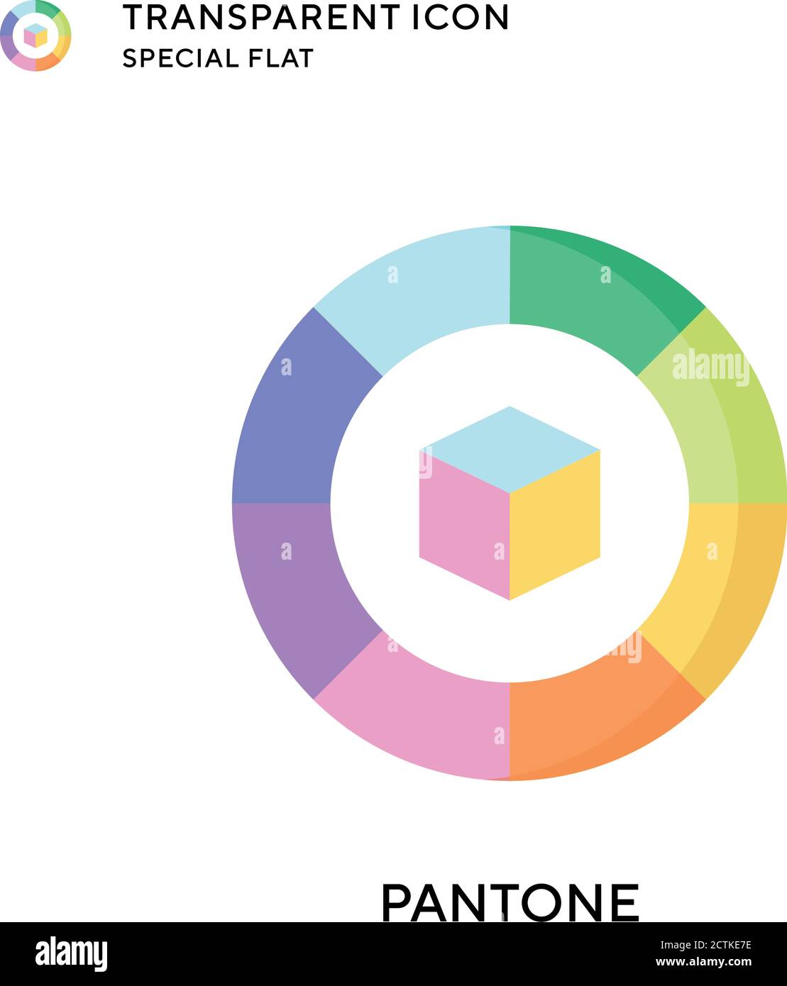 Pantone vector icon. Flat style illustration. EPS 10 vector Stock ...