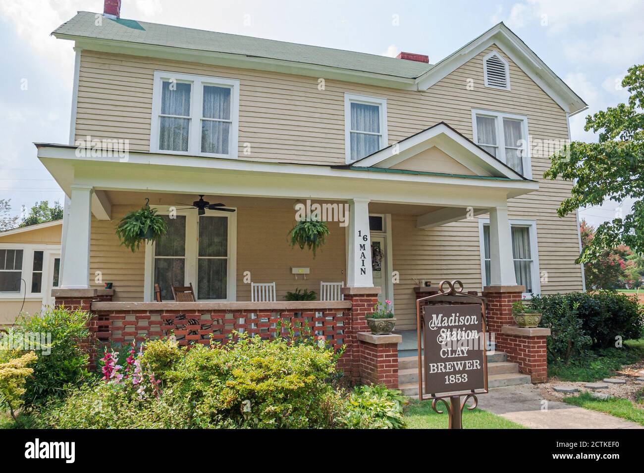 Alabama Madison Clay House Museum historic,built 1853 Stock Photo - Alamy