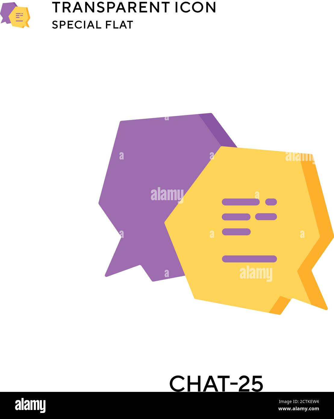Chat-25 vector icon. Flat style illustration. EPS 10 vector Stock ...