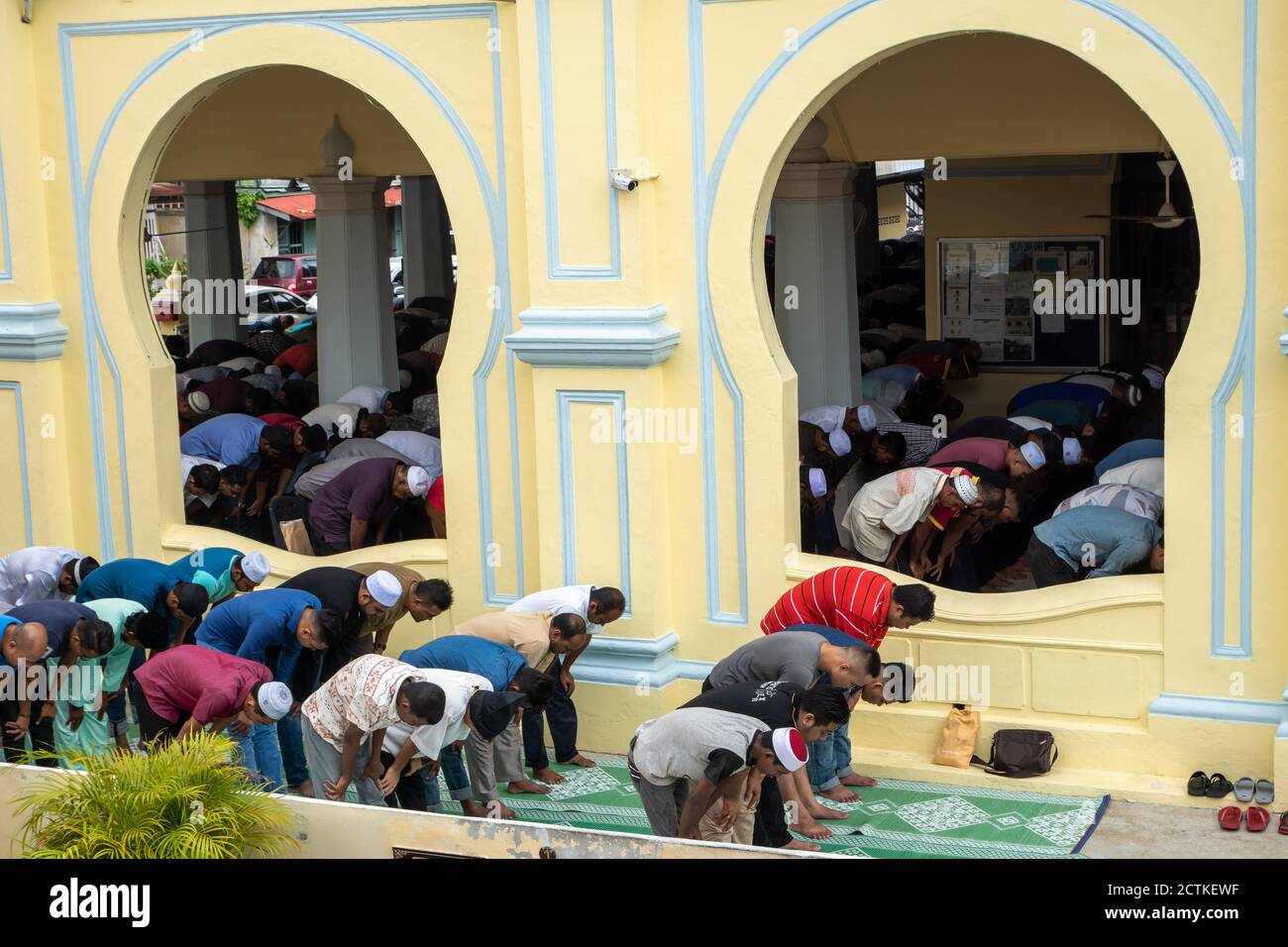 George Town, Penang/Malaysia - Jul 19 2018: Acheh Mosque with Muslim ...