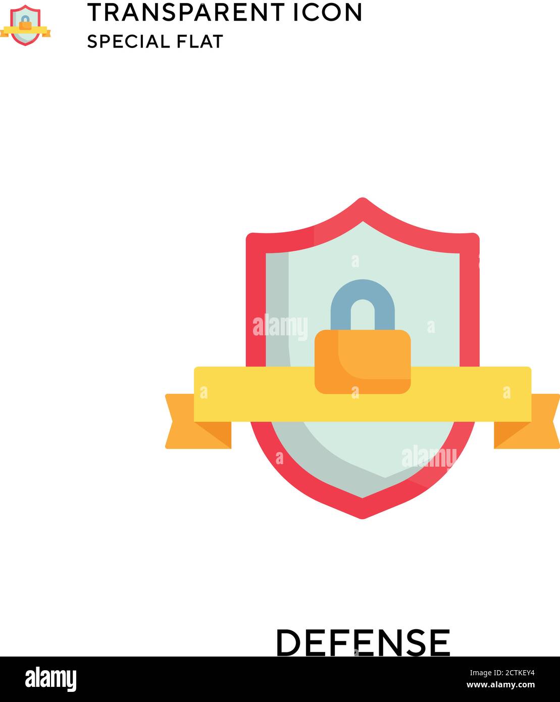 Defense vector icon. Flat style illustration. EPS 10 vector Stock ...