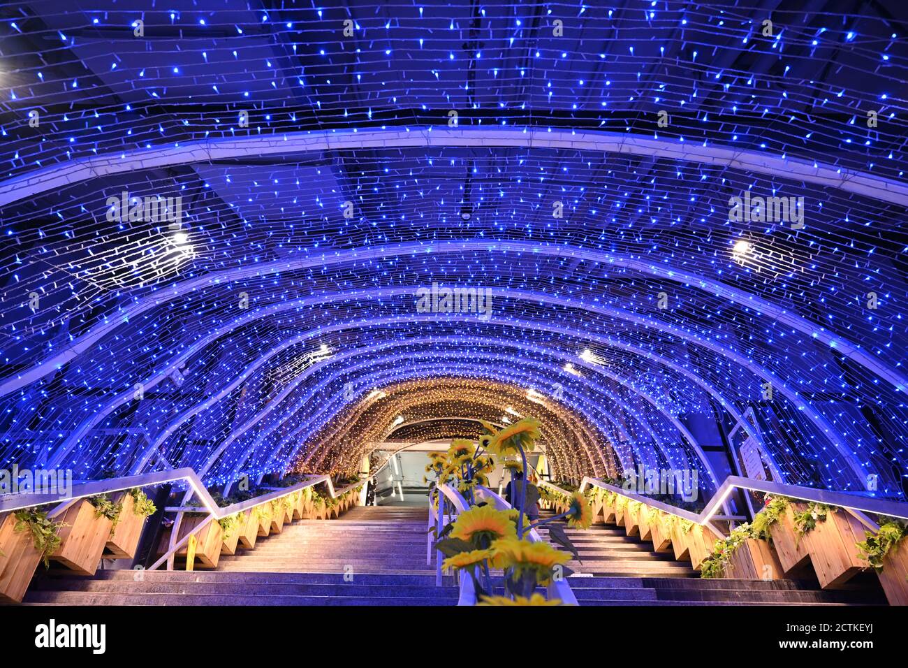Lighted subway tunnel hi-res stock photography and images - Alamy