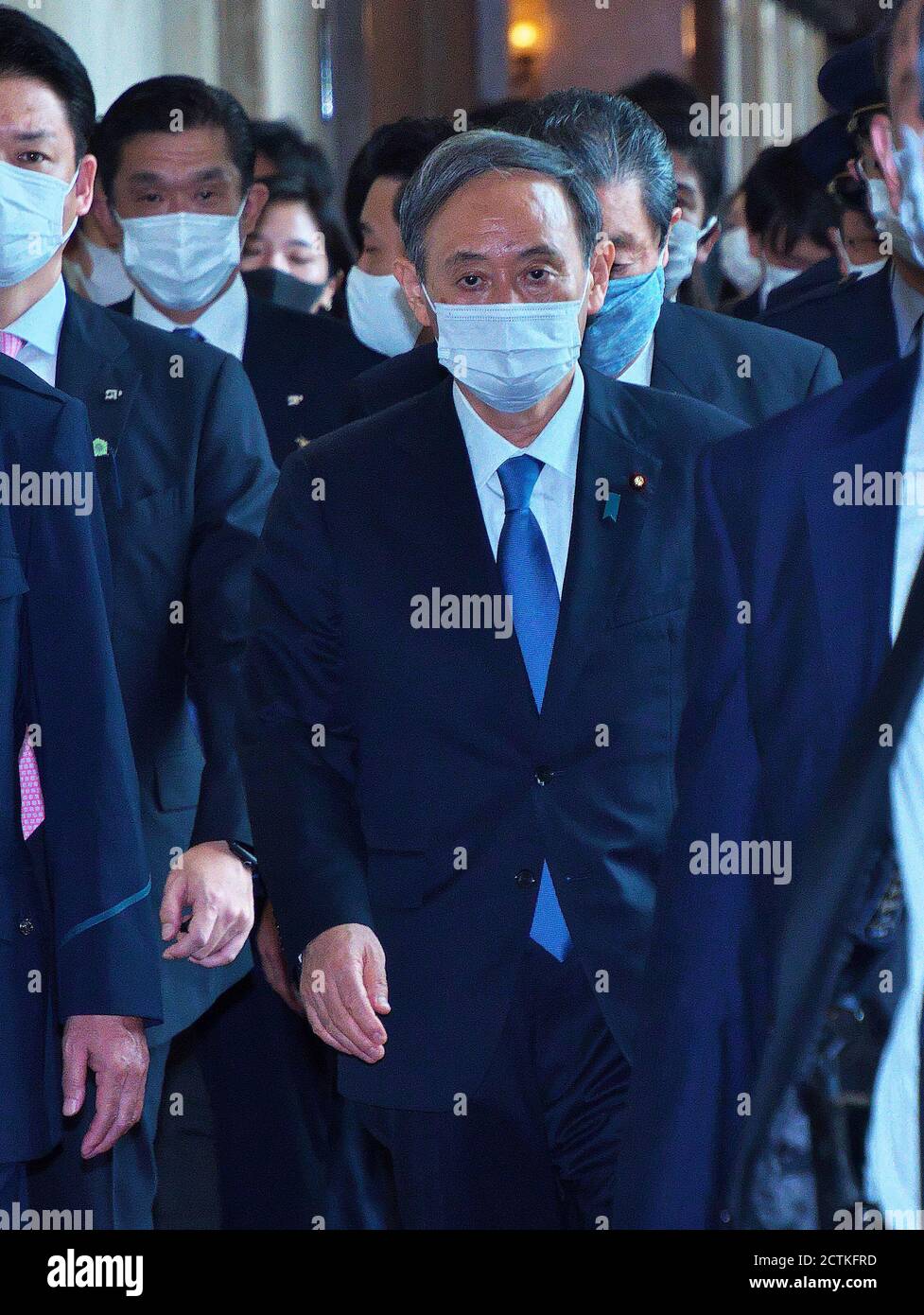 Japans newly elected prime minister yoshihide suga hi-res stock ...