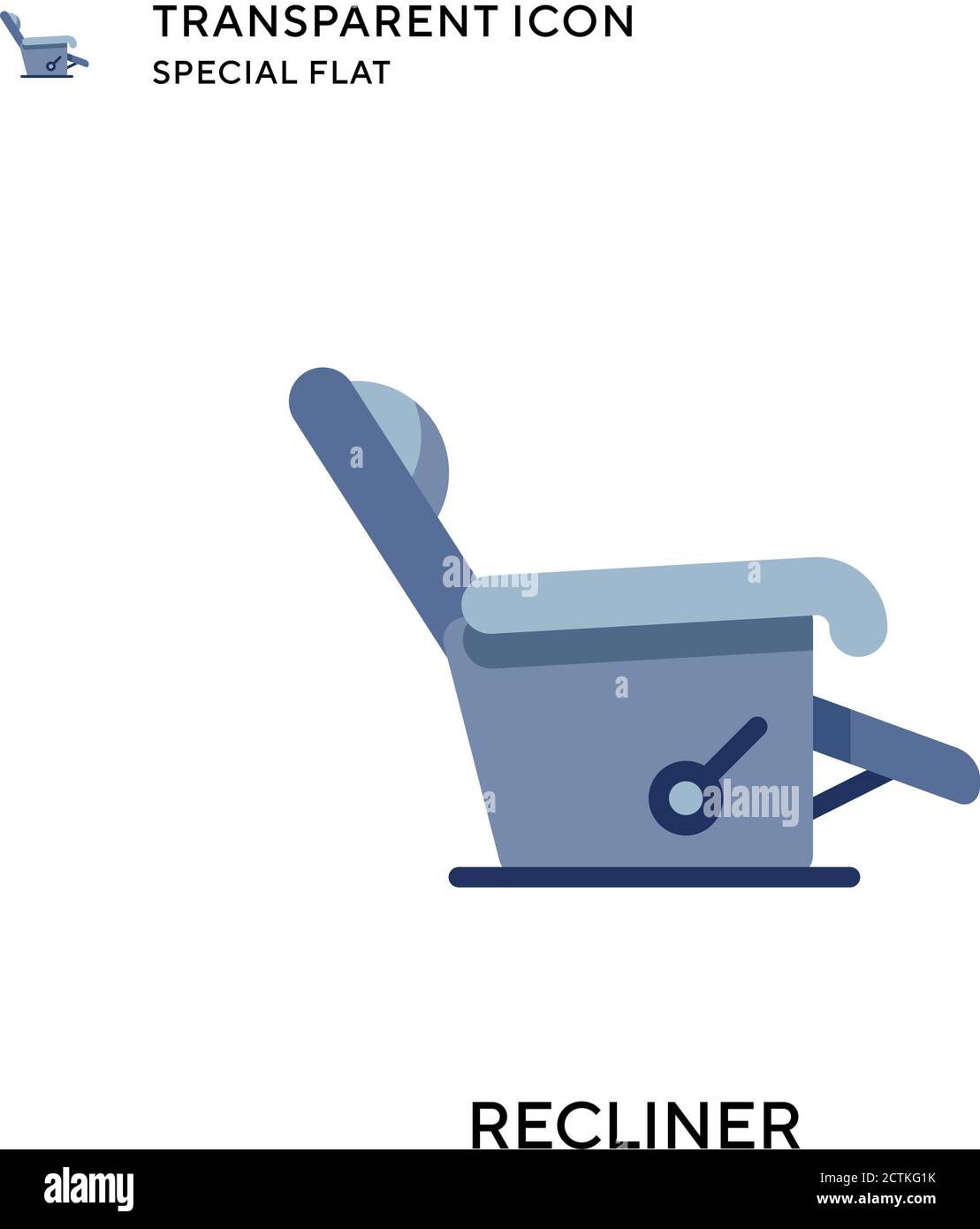 Leather reclining chair Stock Vector Images - Alamy