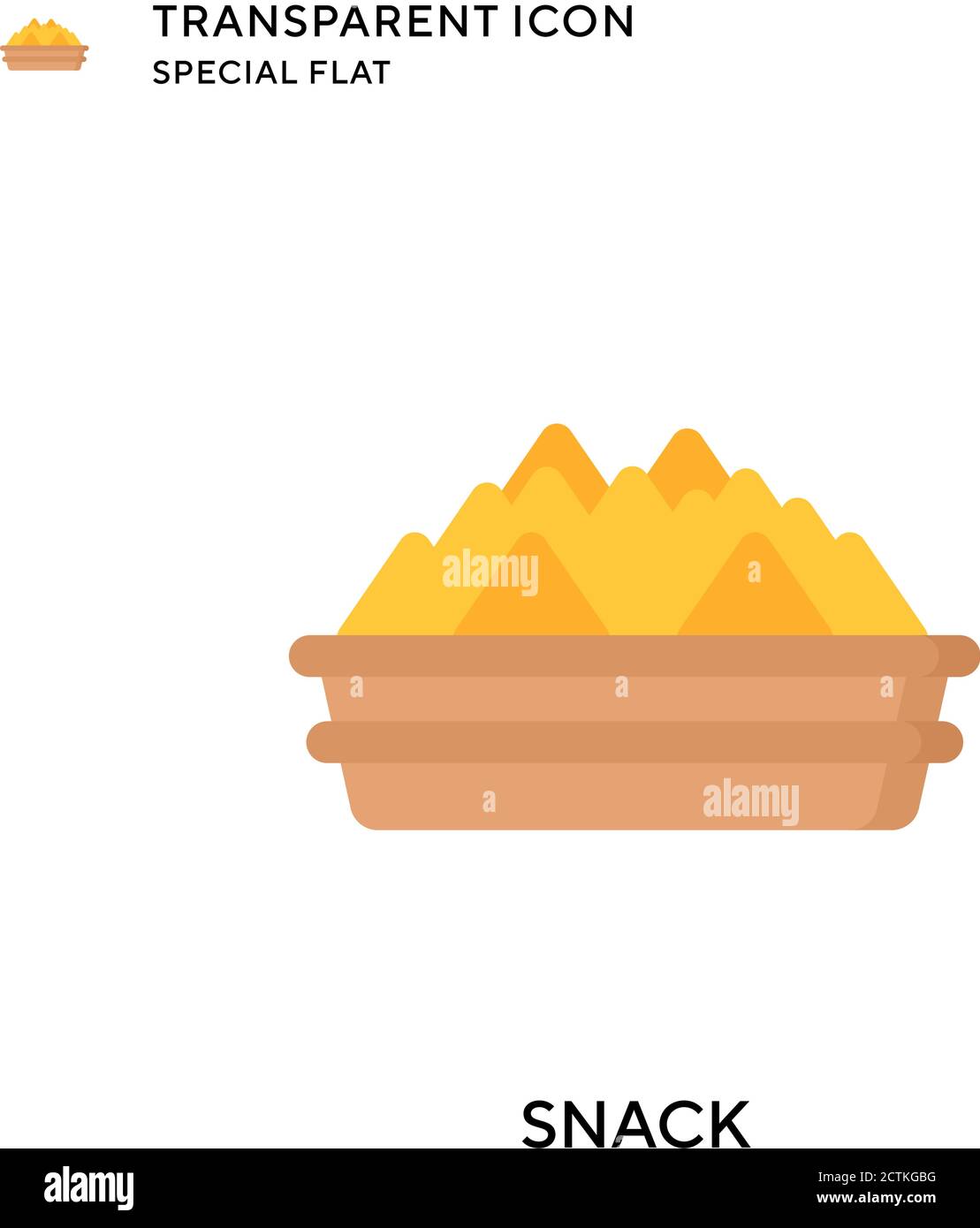Snack vector icon. Flat style illustration. EPS 10 vector Stock Vector ...
