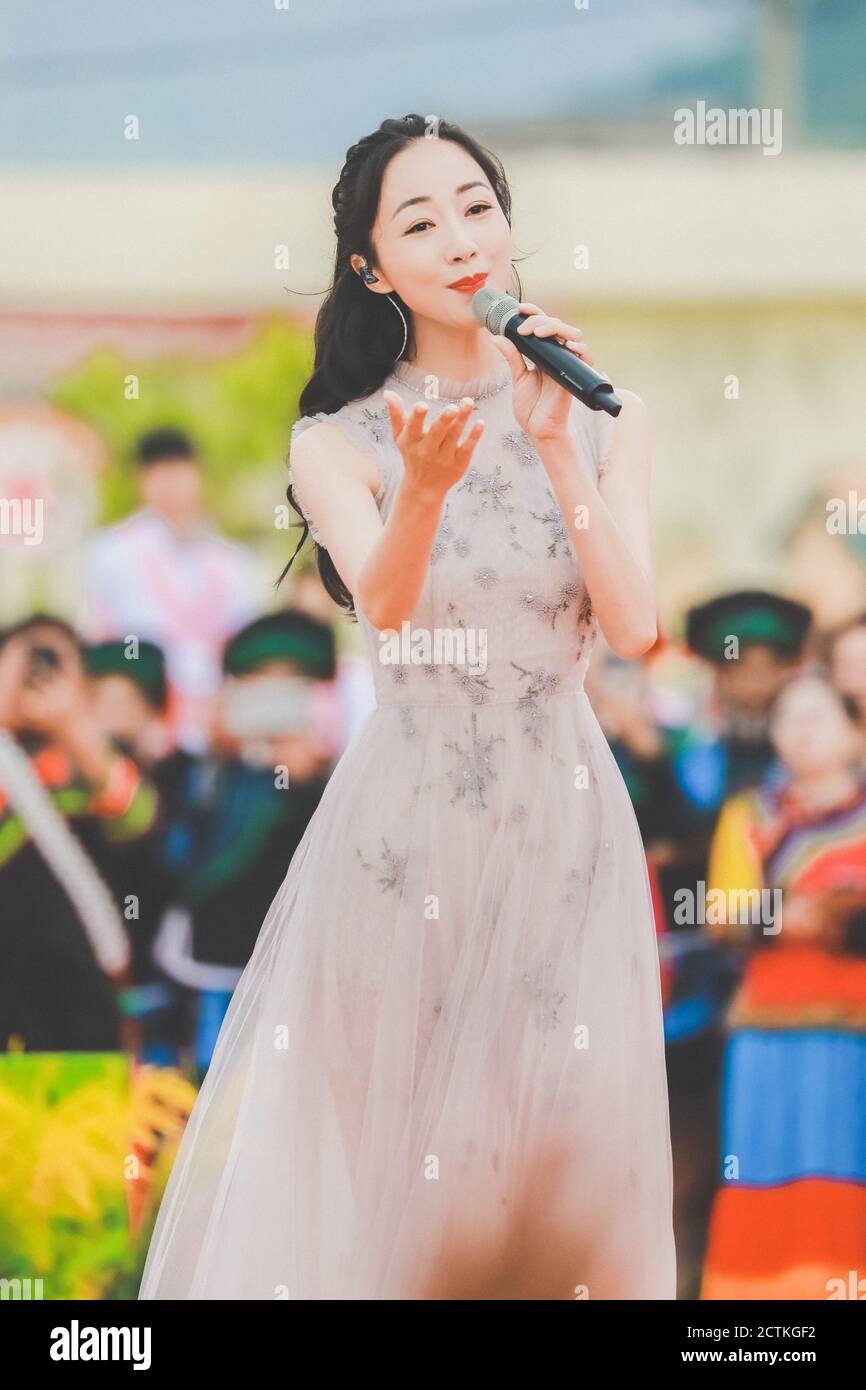 Chinese actress and singer Han Xue, also known as Cecilia Han attends ...