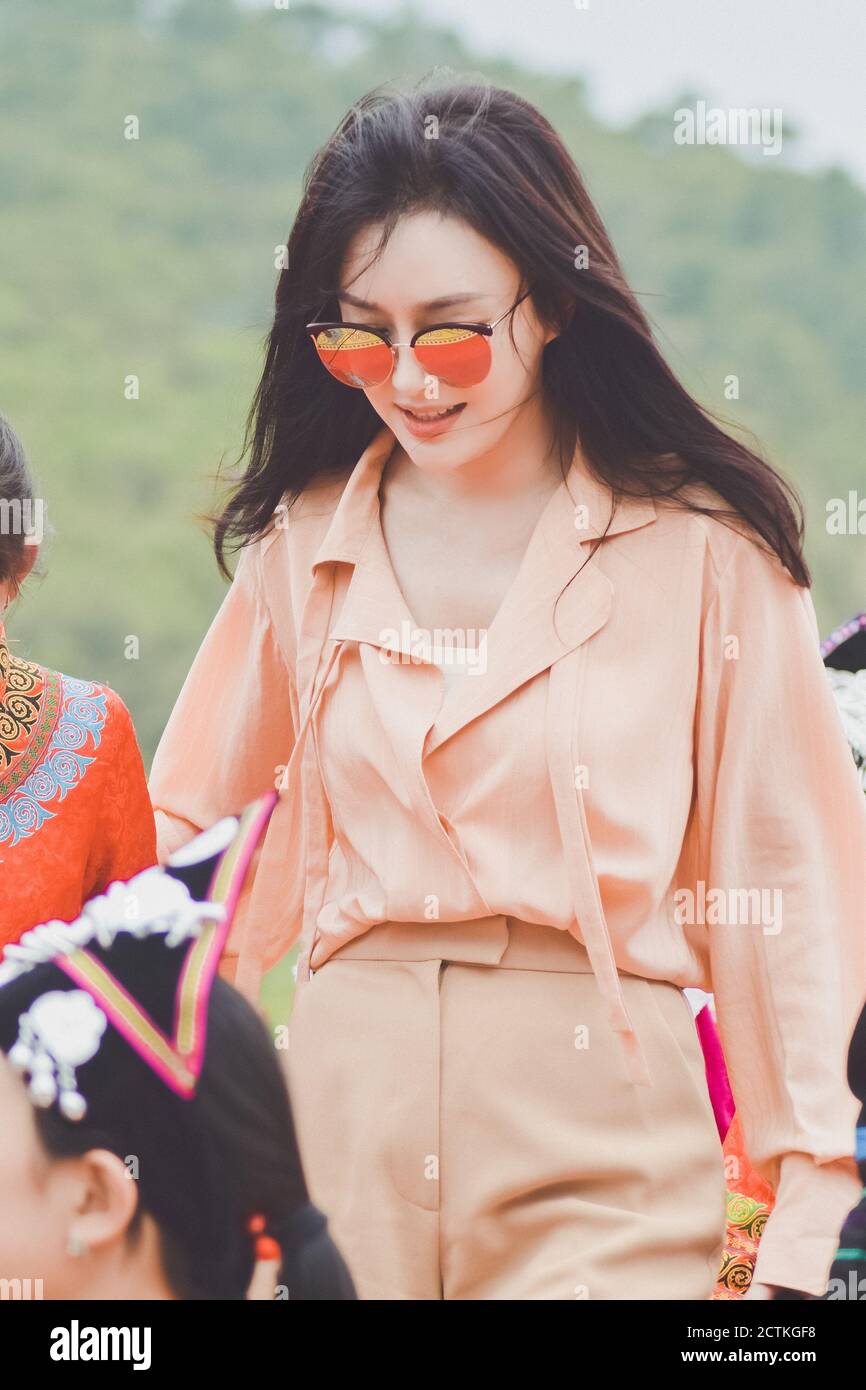 Chinese actress, model, and singer Qin Lan attends the "Heart to Heart ...