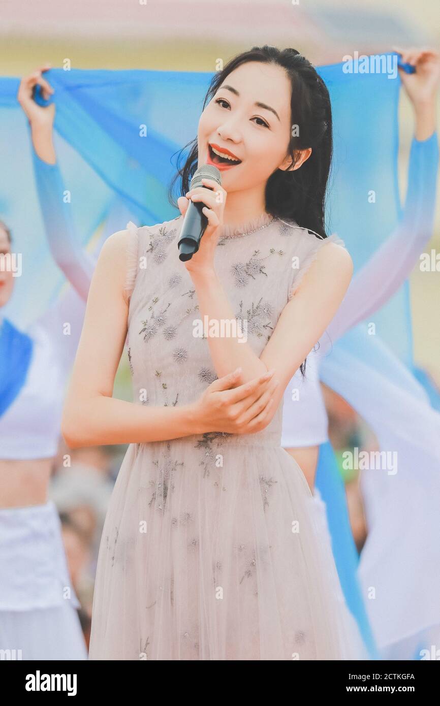 Chinese actress and singer Han Xue, also known as Cecilia Han attends ...