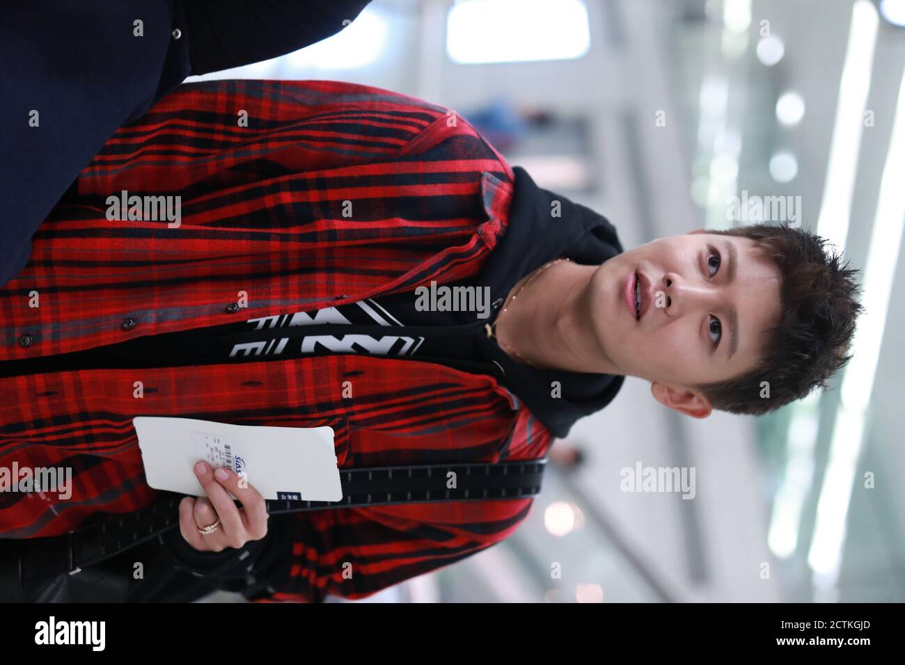 --FILE--Chinese actor Ren Jialun, also known as Allen Ren, shows up at ...