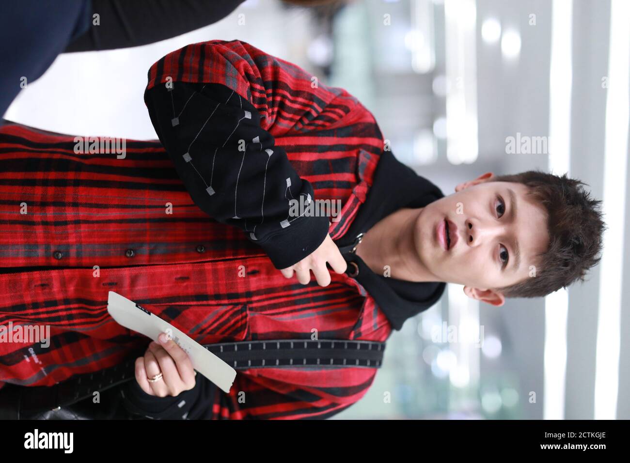 --FILE--Chinese actor Ren Jialun, also known as Allen Ren, shows up at ...