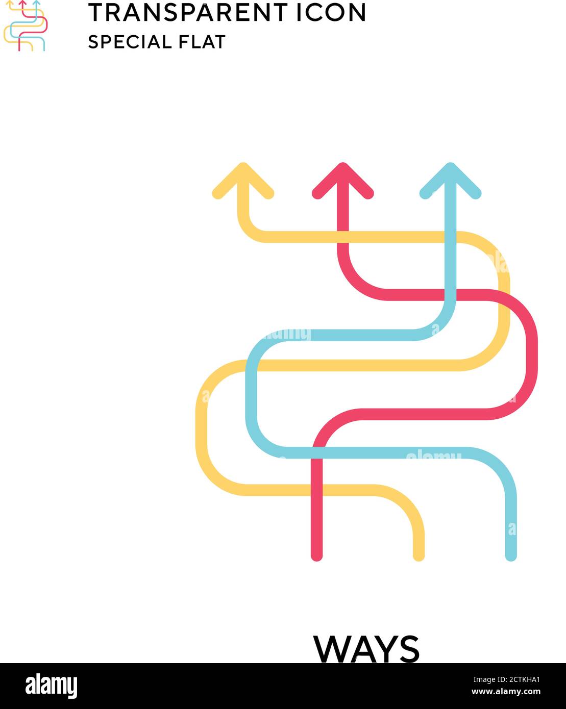 Ways vector icon. Flat style illustration. EPS 10 vector Stock Vector ...