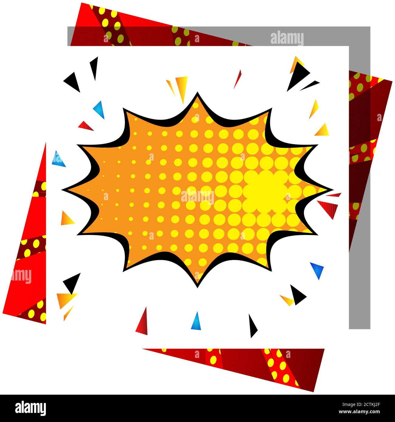Cartoon design colored background. Comic book illustrations on top of ...