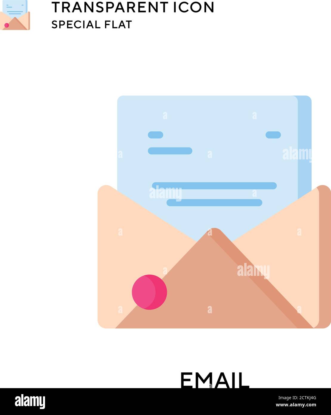 Email vector icon. Flat style illustration. EPS 10 vector Stock Vector ...