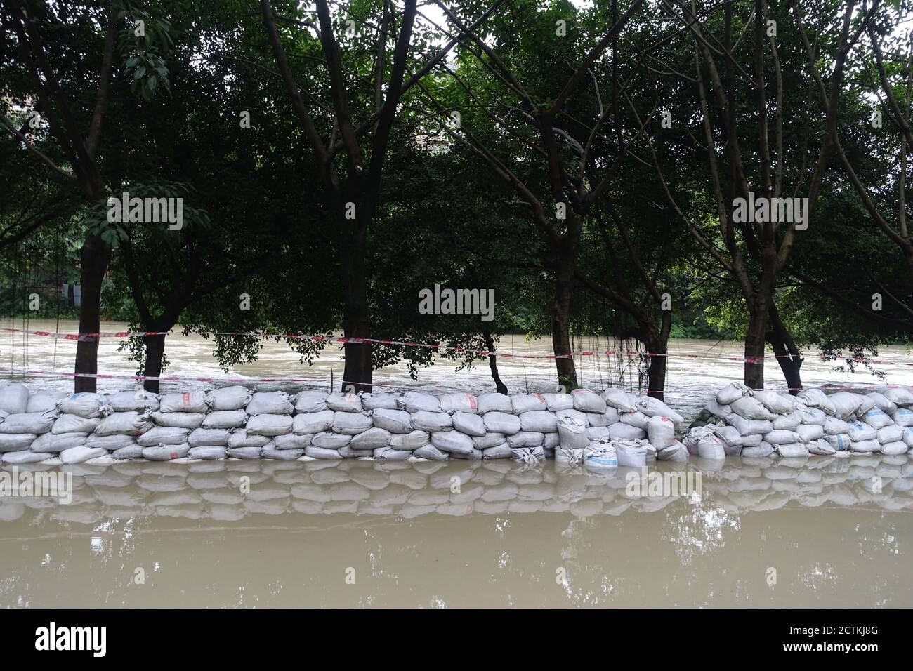 Waterlogging is seen everywhere in the city and citizens put obstacles ...