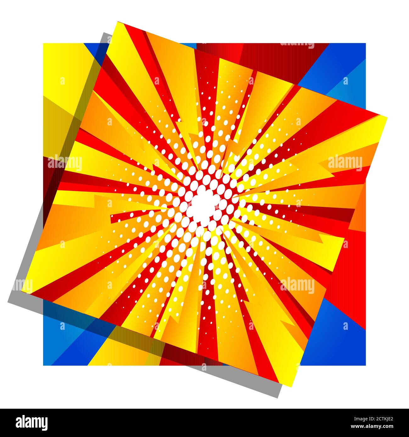 Cartoon design colored background. Comic book illustrations on top of ...