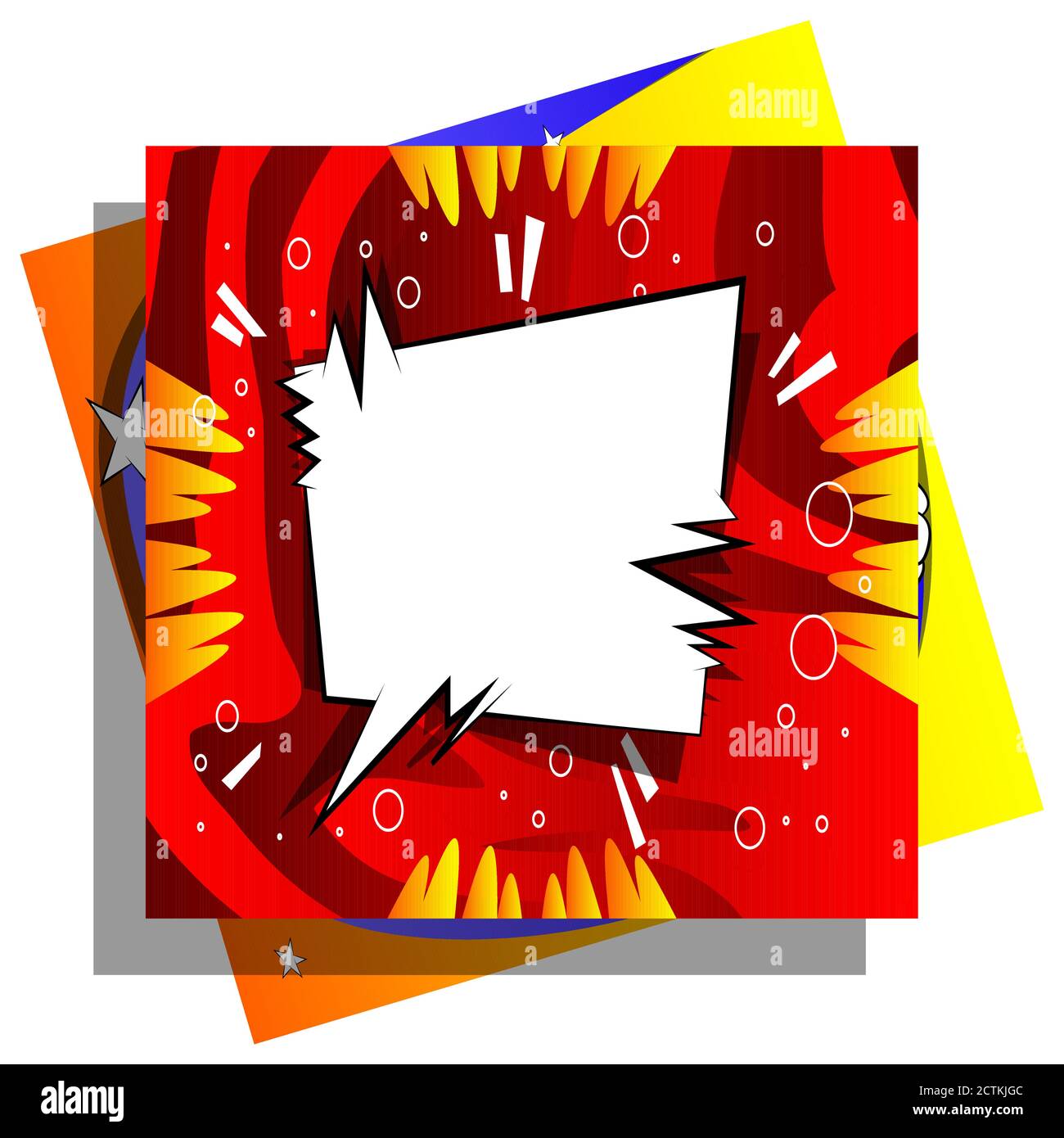 Cartoon design colored background. Comic book illustrations on top of ...