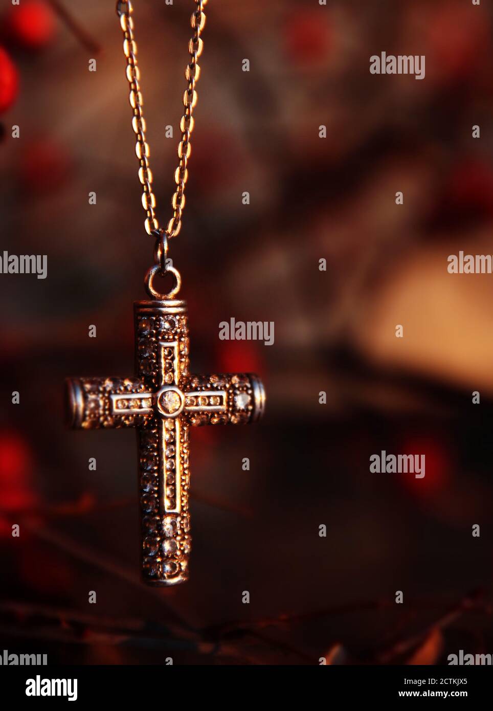 Christian cross necklace hi-res stock photography and images - Alamy