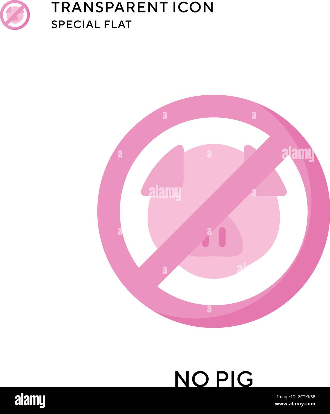 Prohibition of pork Stock Vector Images - Alamy