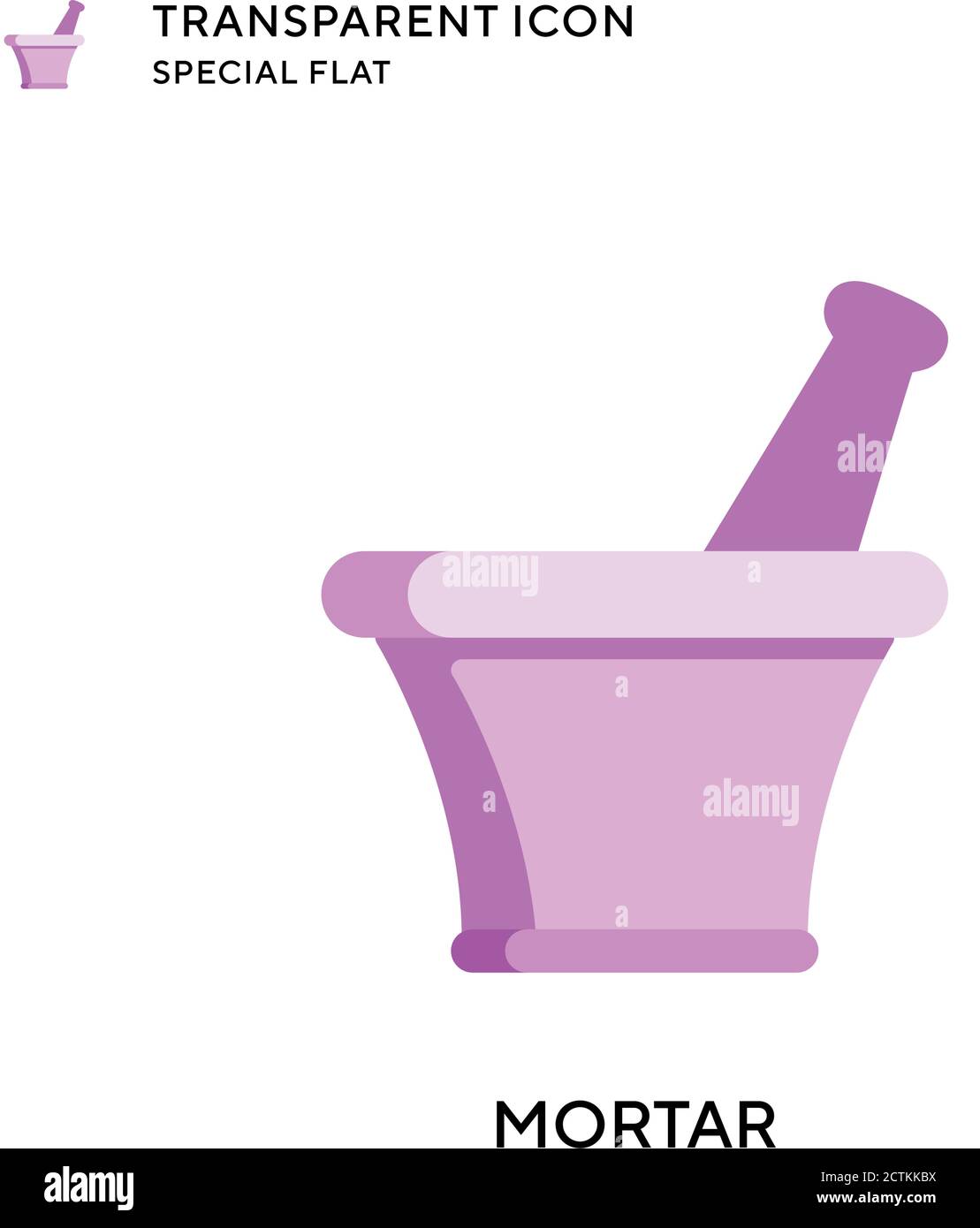 Mortar vector icon. Flat style illustration. EPS 10 vector Stock Vector ...