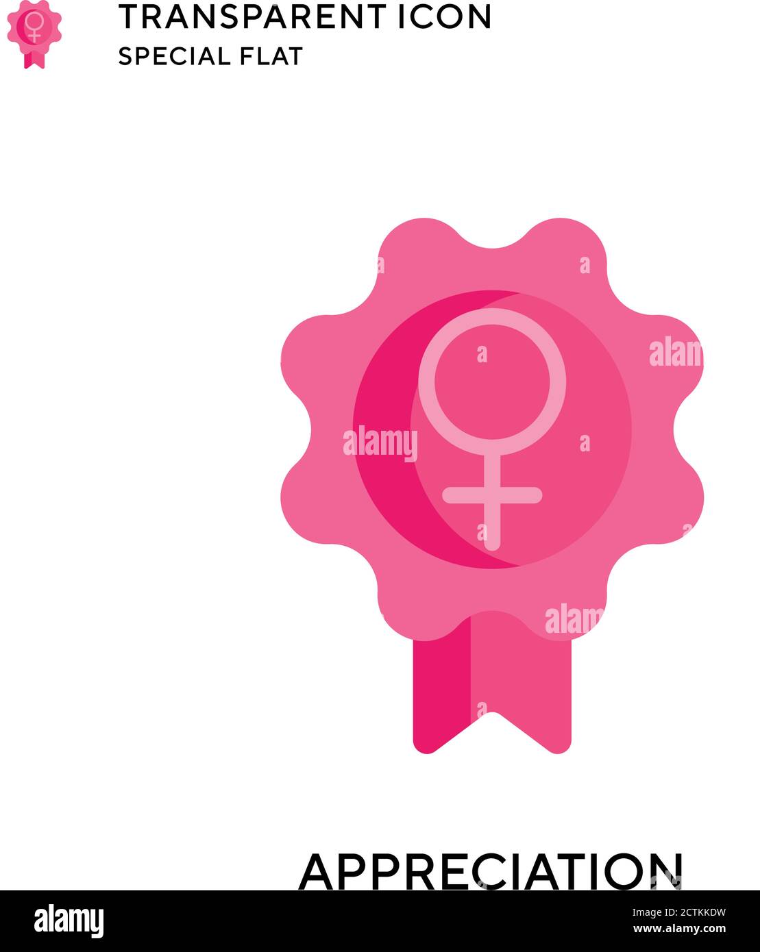 Appreciation vector icon. Flat style illustration. EPS 10 vector Stock ...