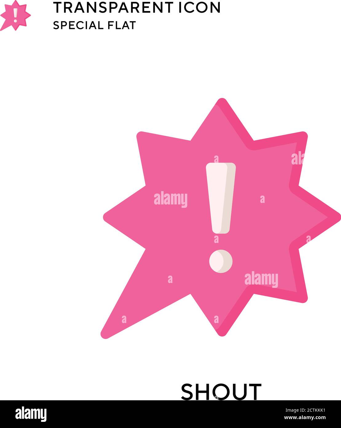 Shout vector icon. Flat style illustration. EPS 10 vector Stock Vector ...