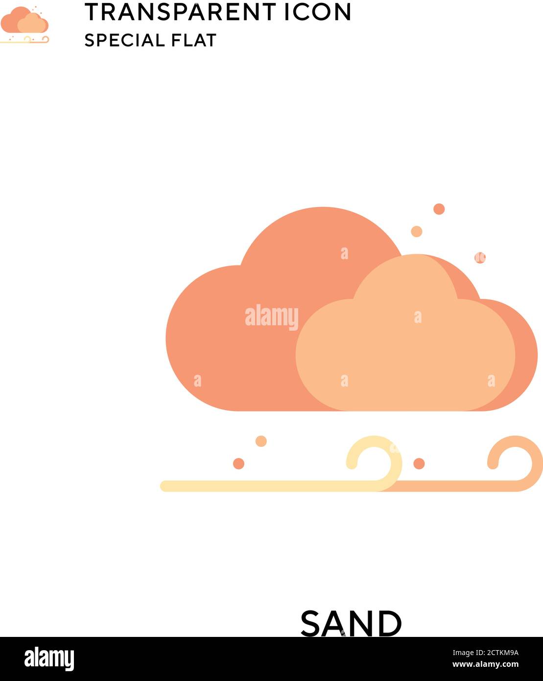 Sand vector icon. Flat style illustration. EPS 10 vector Stock Vector ...