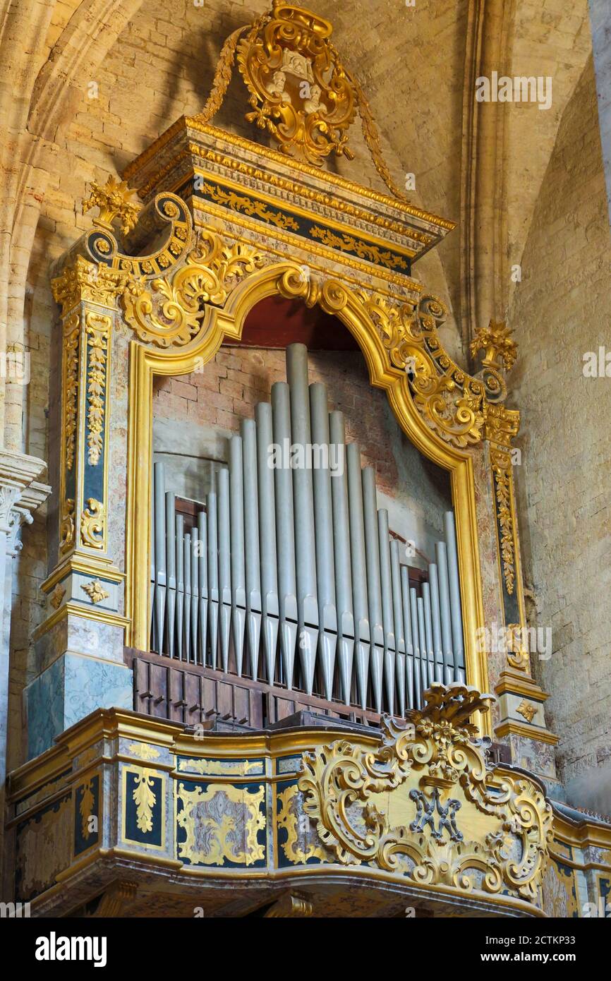 Interior view of the cathedral organ hi-res stock photography and ...