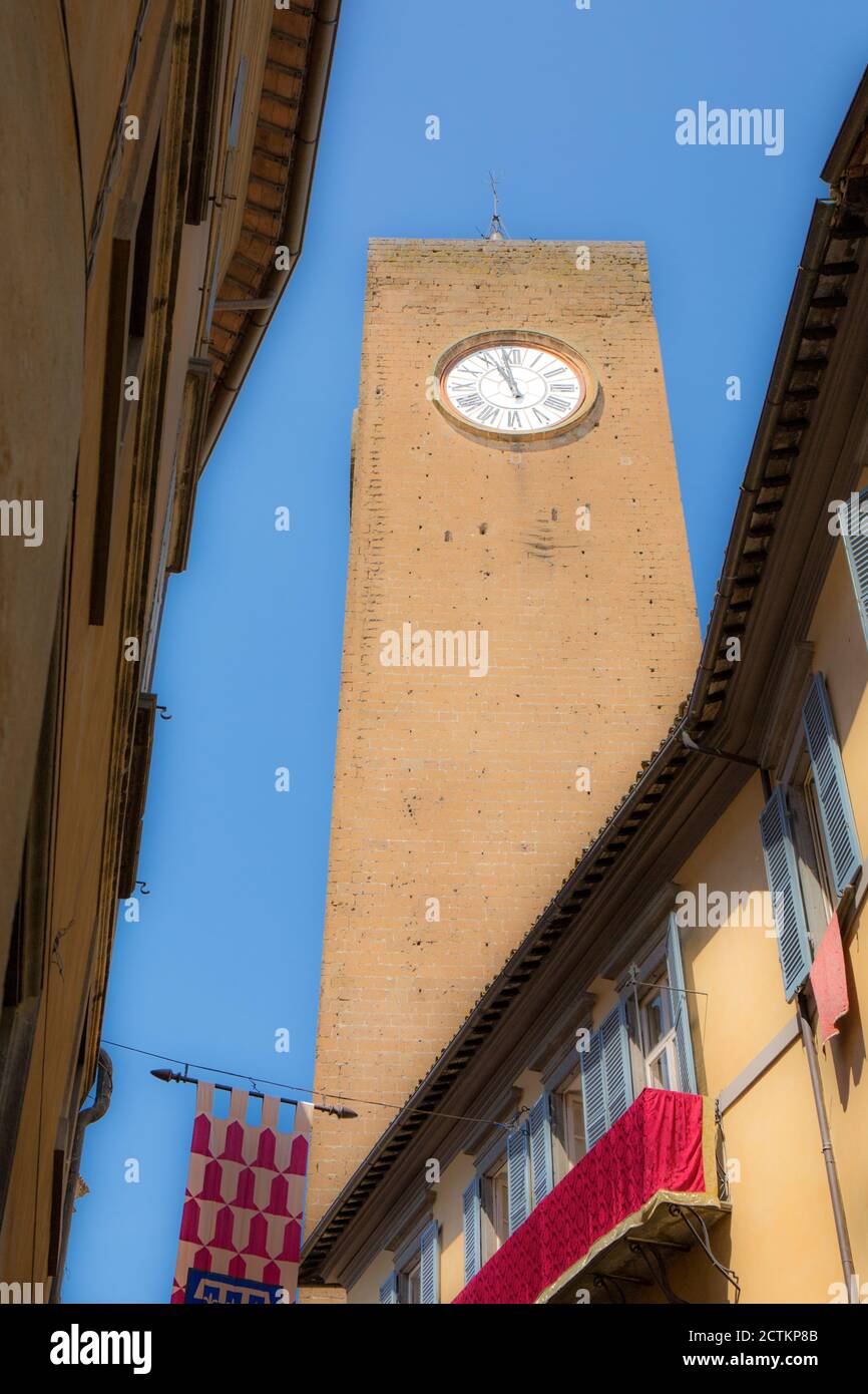 Clock tower clock time vertical hi-res stock photography and images - Alamy