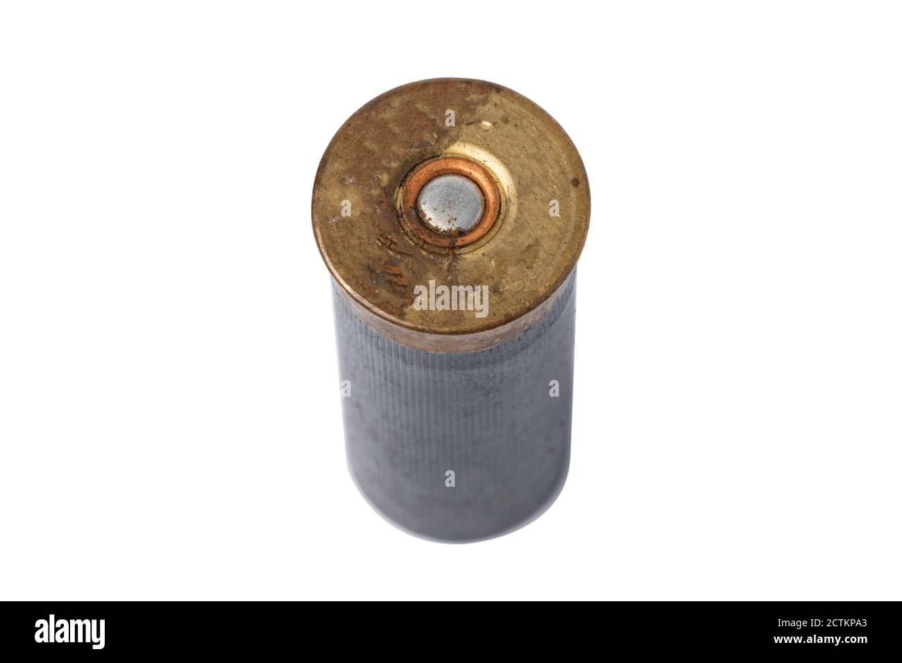 Shotgun shell cartridge isolated on white background Stock Photo - Alamy
