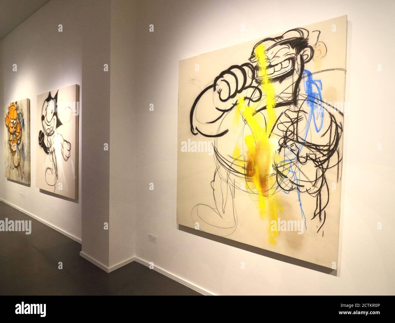 London, UK. 23rd Sep, 2020. George Morton-Clark's work during the ...