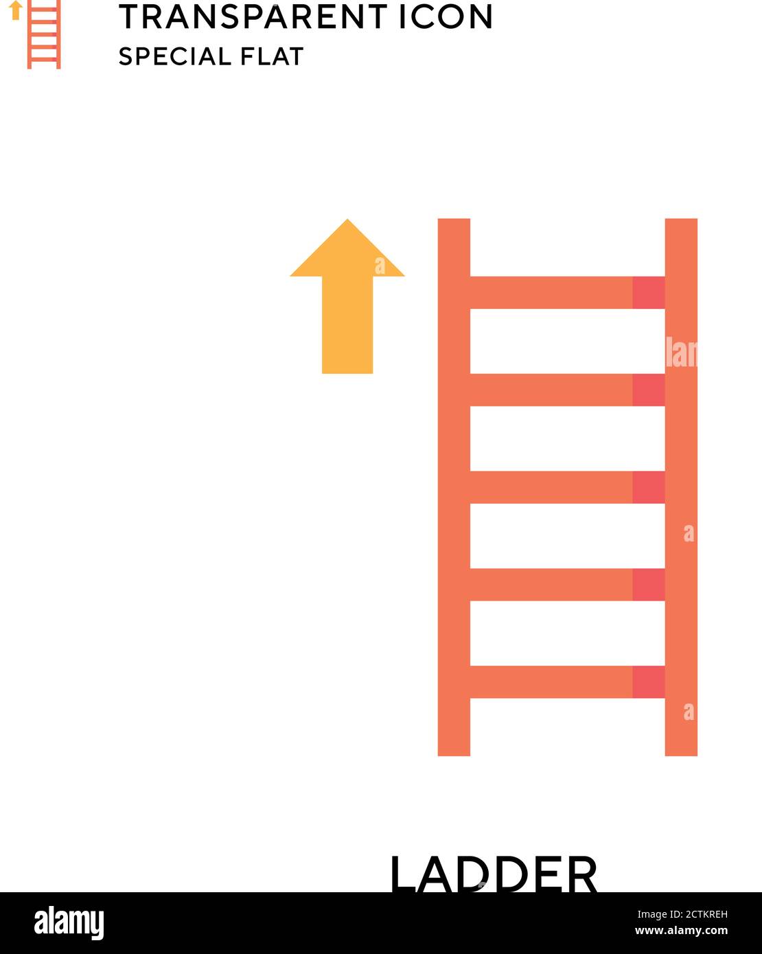 Construction worker climbing up ladder Stock Vector Images - Alamy