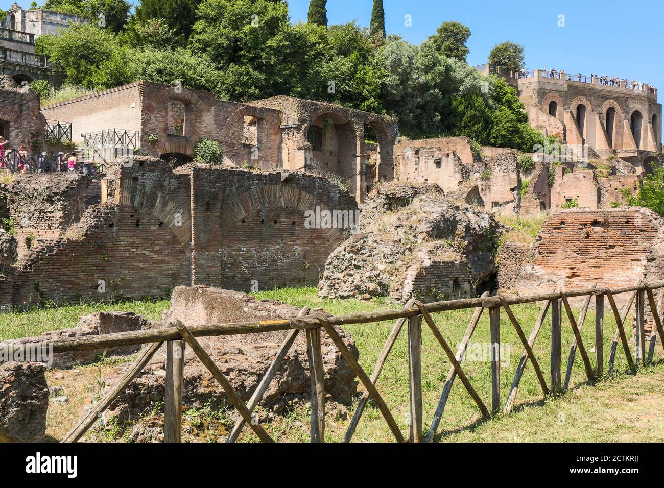 Rome, Lazio, Italy. Roman ruins near the Colosseum Stock Photo - Alamy