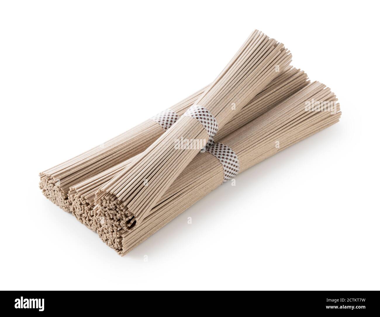 Japanese soba noodles on a white background Stock Photo - Alamy
