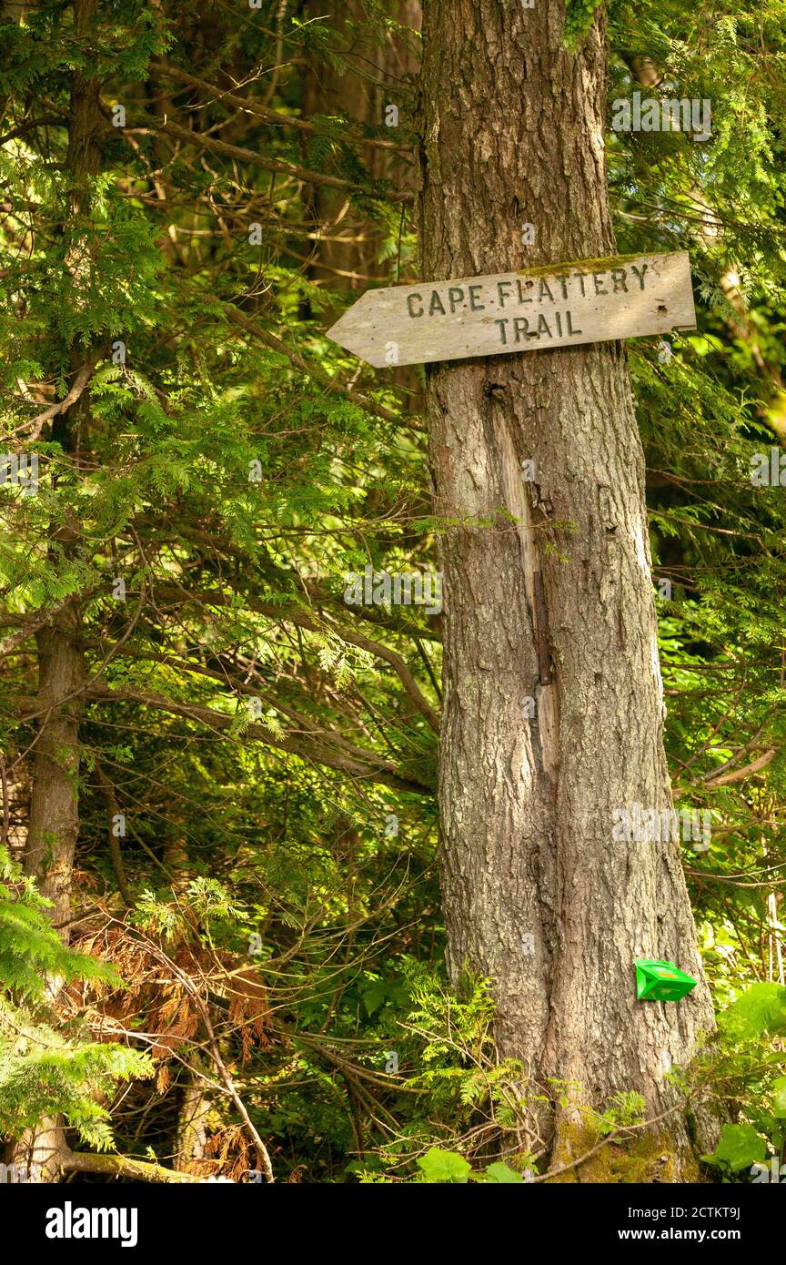 Makah Indian Reservation near Neah Bay, Washington, USA. Cape Flattery ...