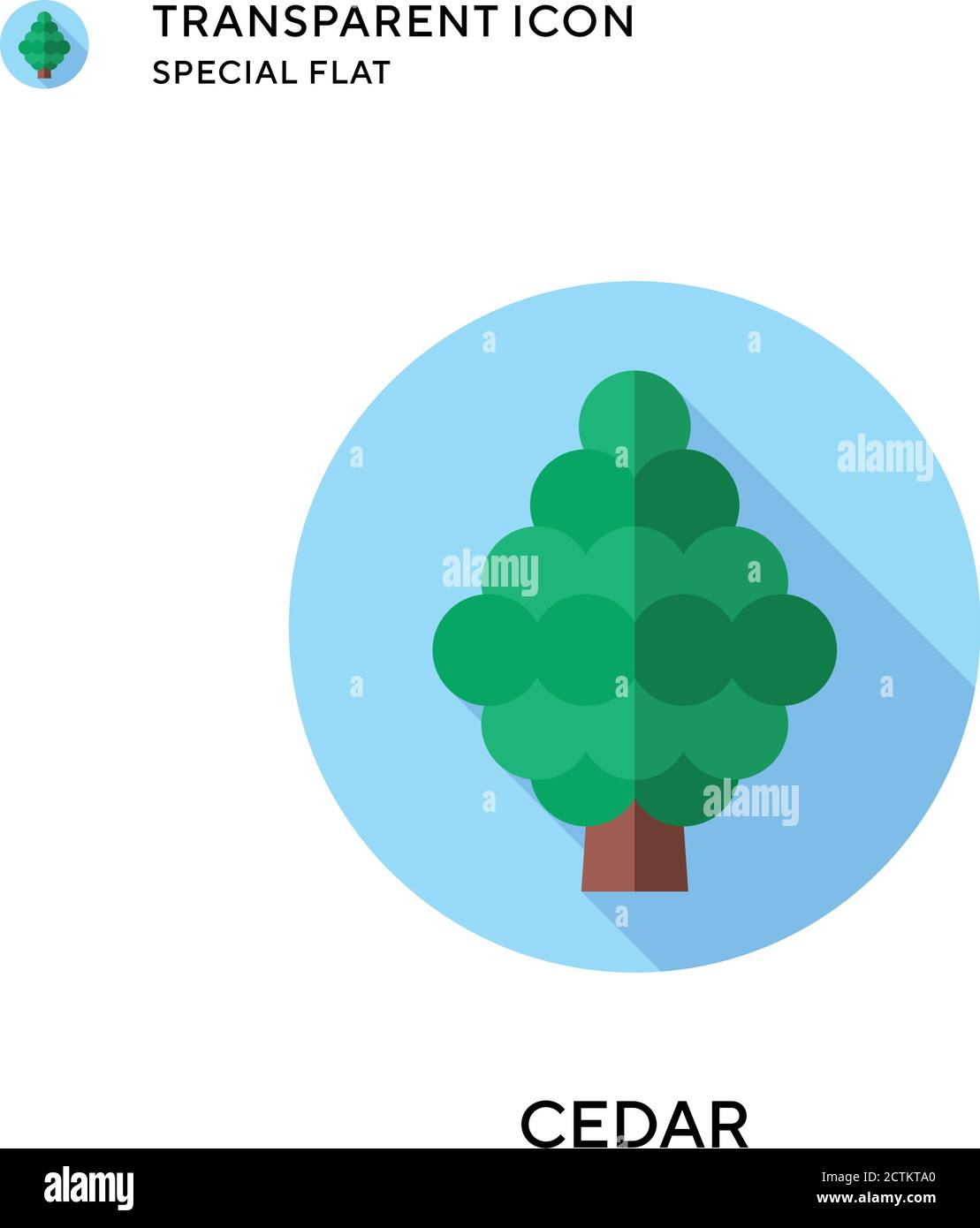 Cedar vector icon. Flat style illustration. EPS 10 vector Stock Vector ...