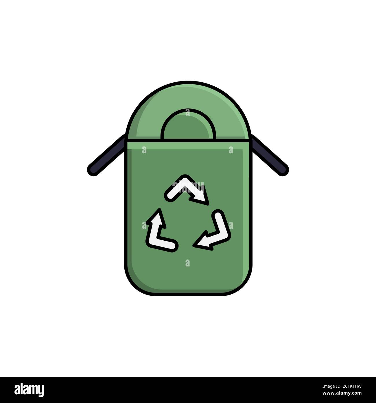 trash can vector design template illustration Stock Vector Image & Art ...