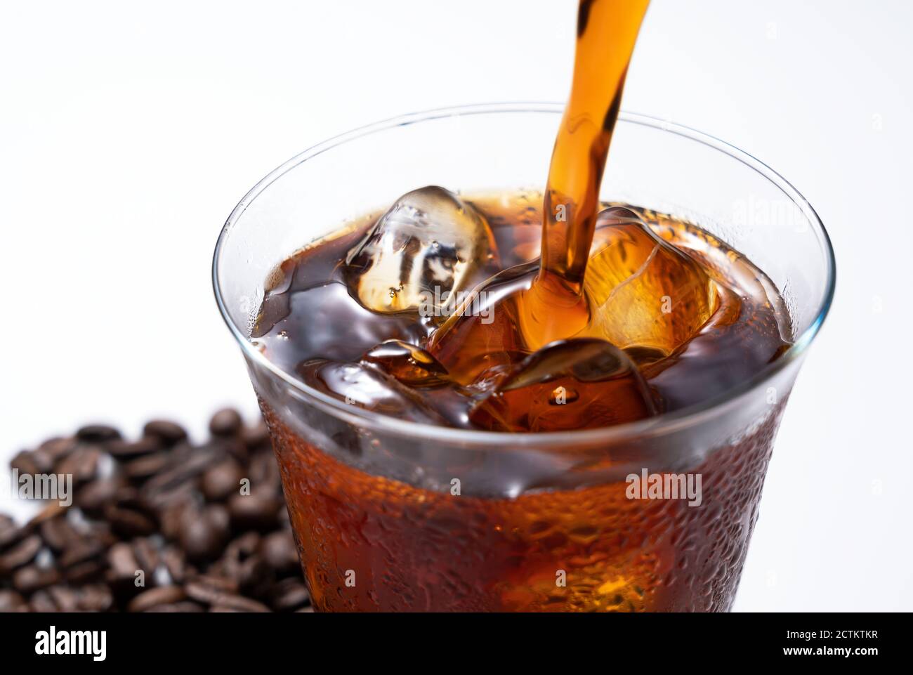 Glass cold coffee close hi-res stock photography and images - Alamy