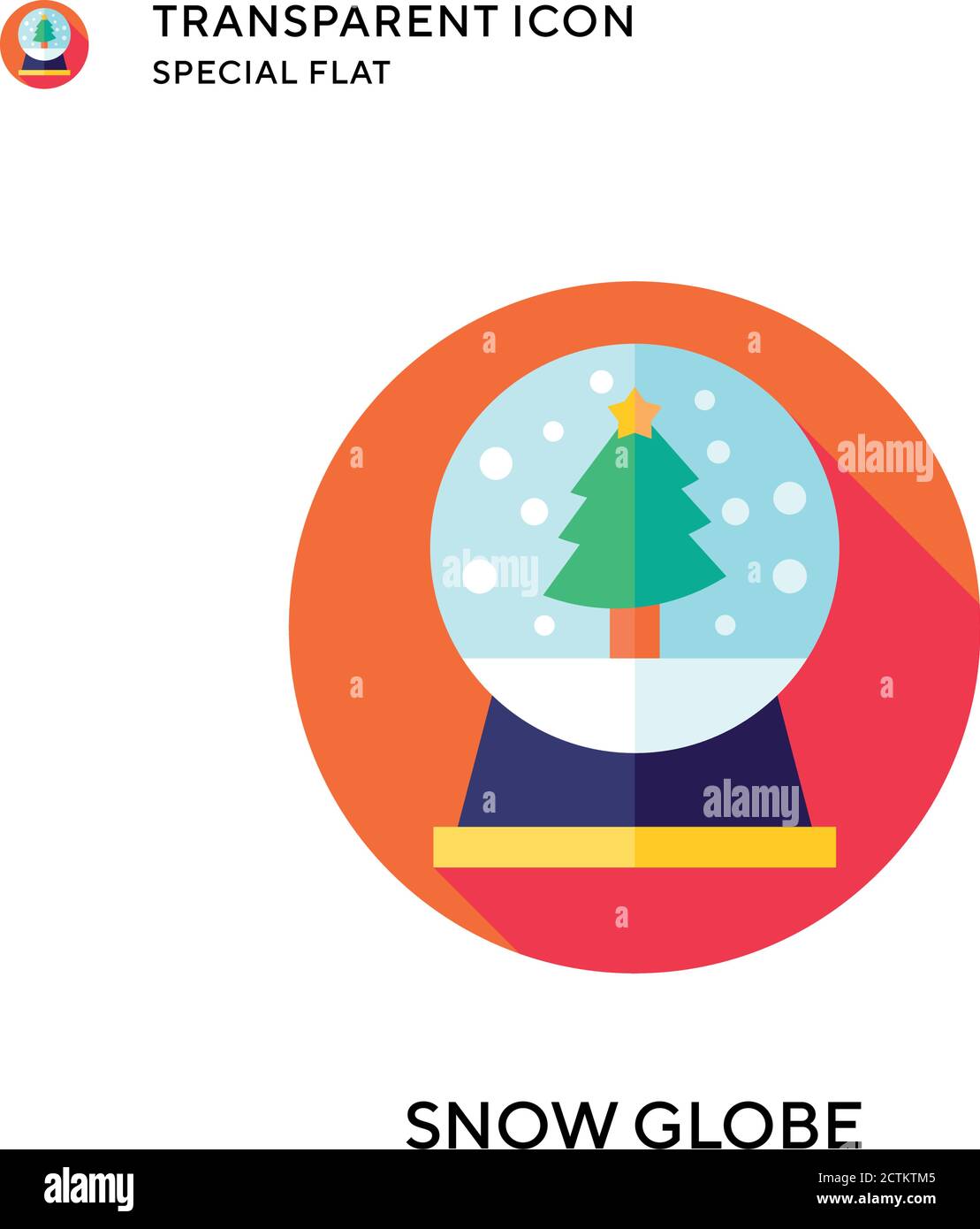 3d illustration realistic snow globe Cut Out Stock Images & Pictures ...