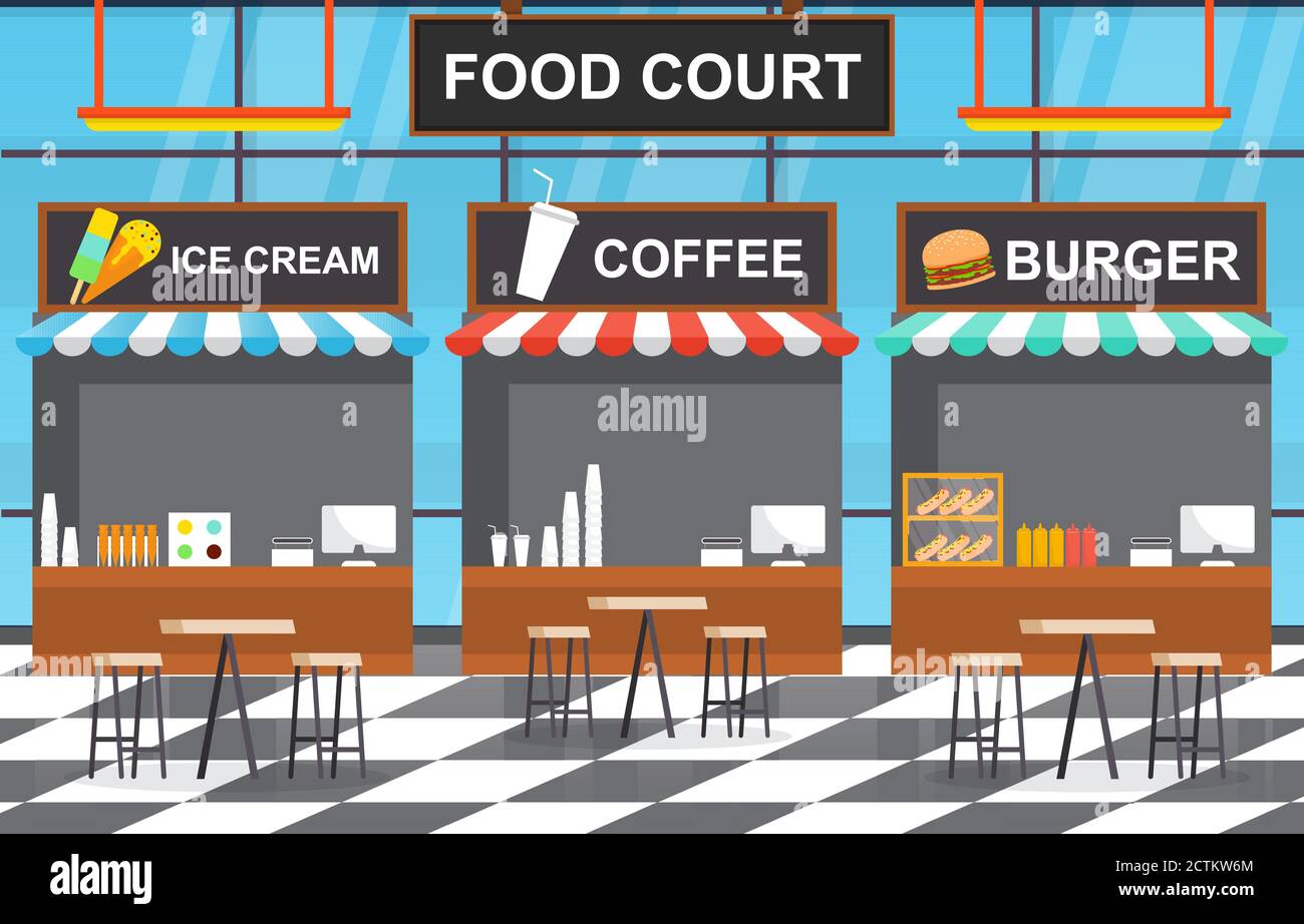 Empty coffee bar inside Stock Vector Images - Alamy