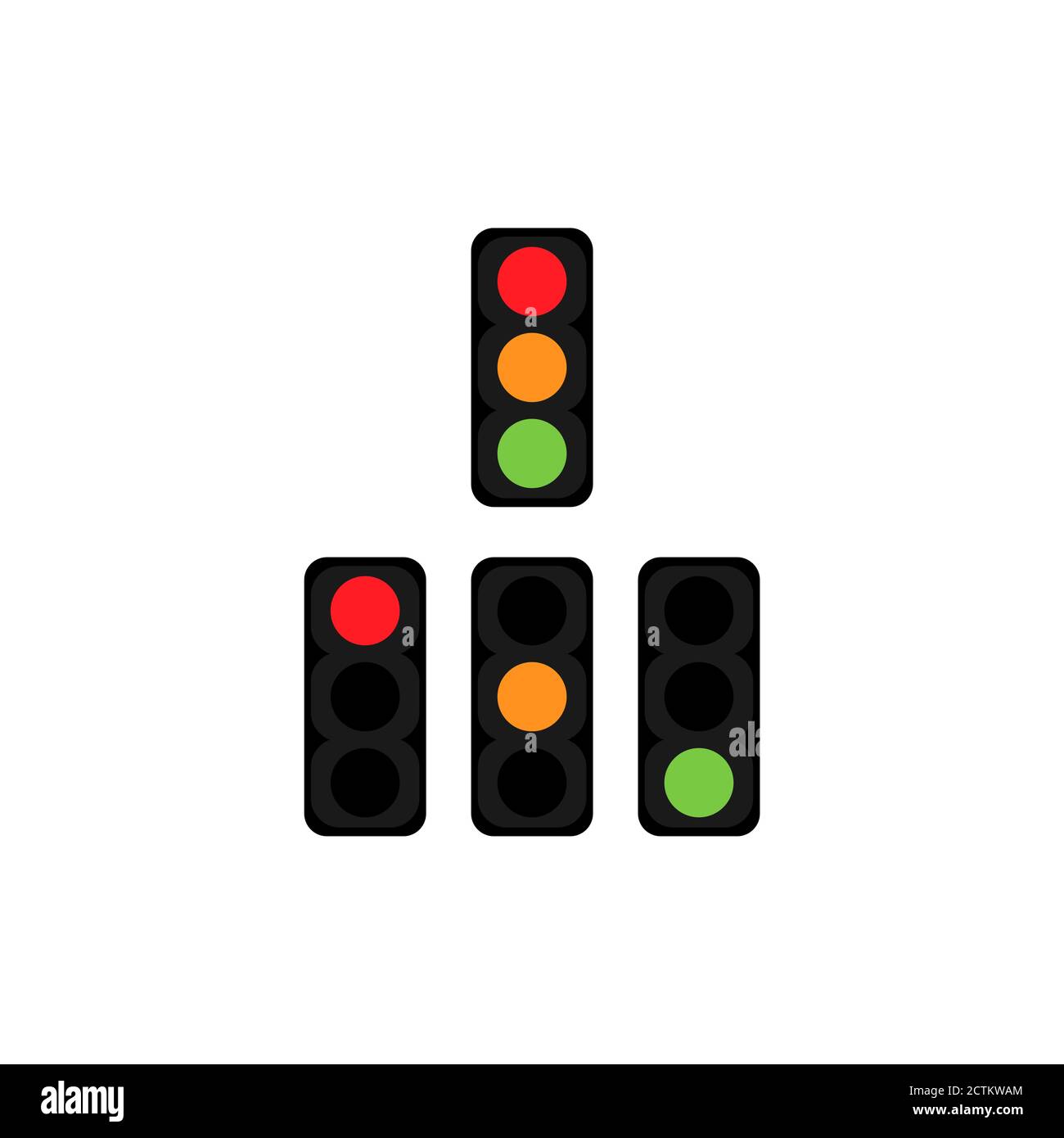 Traffic lights vector hi-res stock photography and images - Alamy
