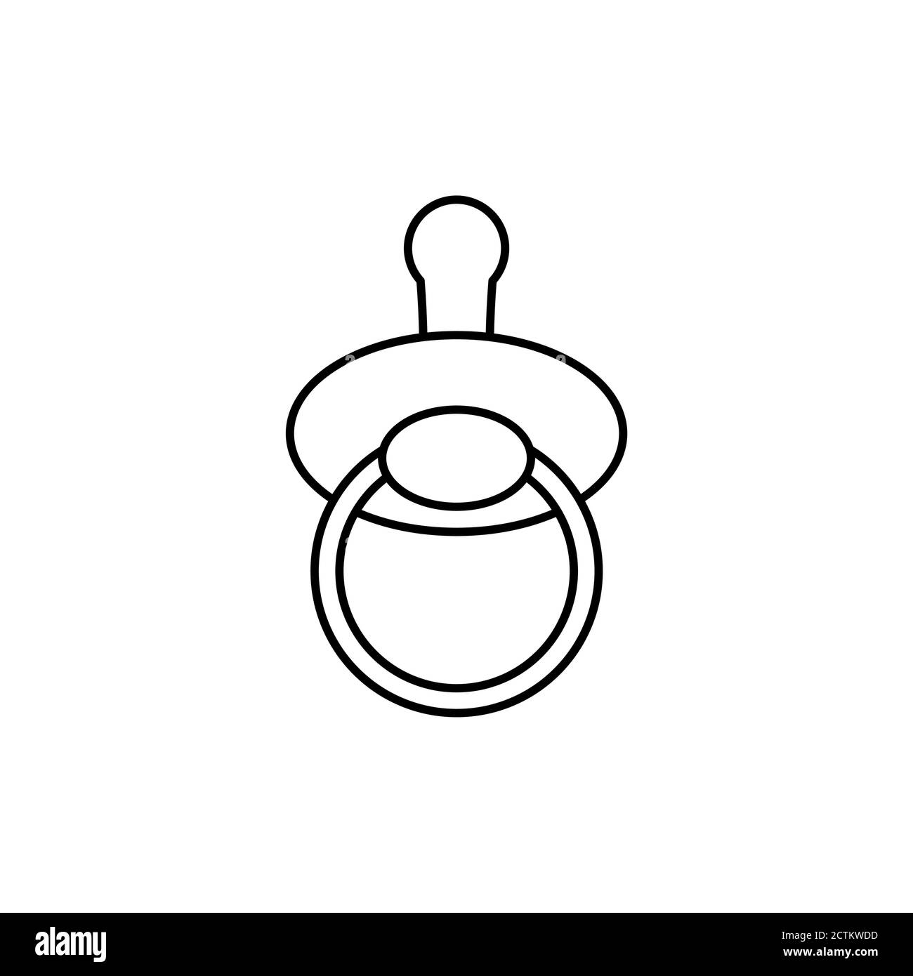 baby pacifier icon design template isolated Stock Vector Image & Art ...