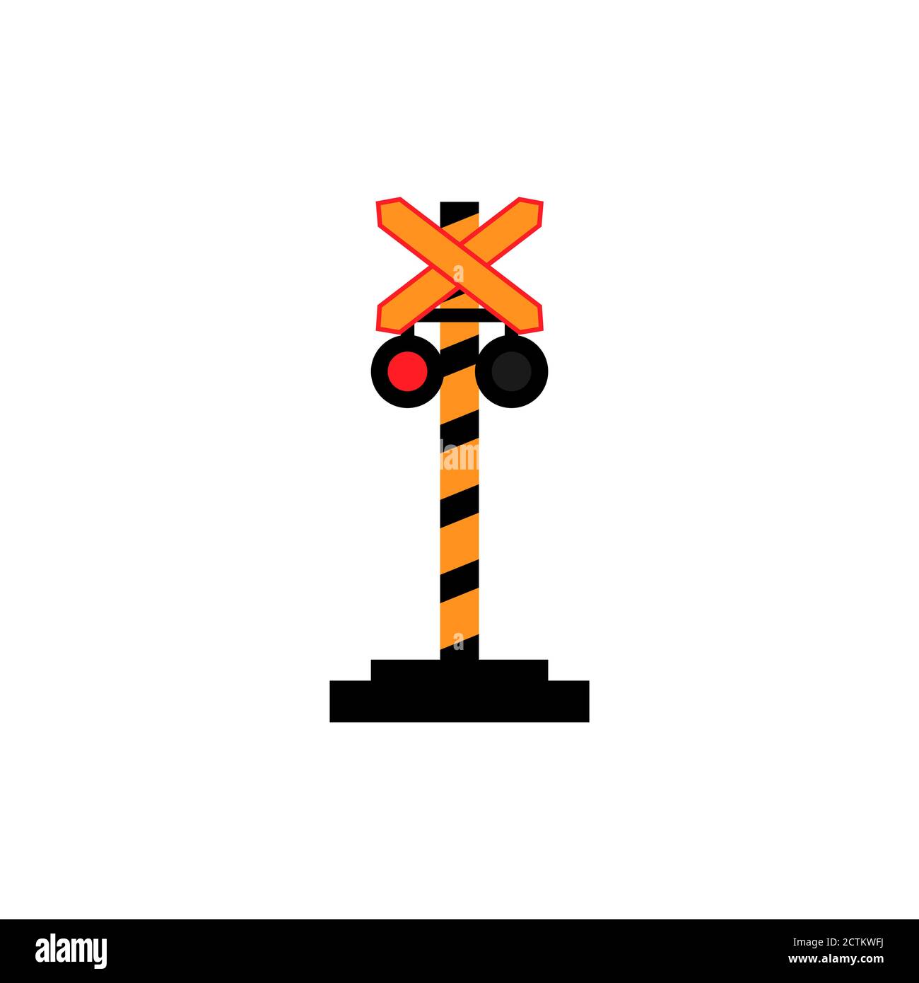 train warning light vector design template illustration Stock Vector ...