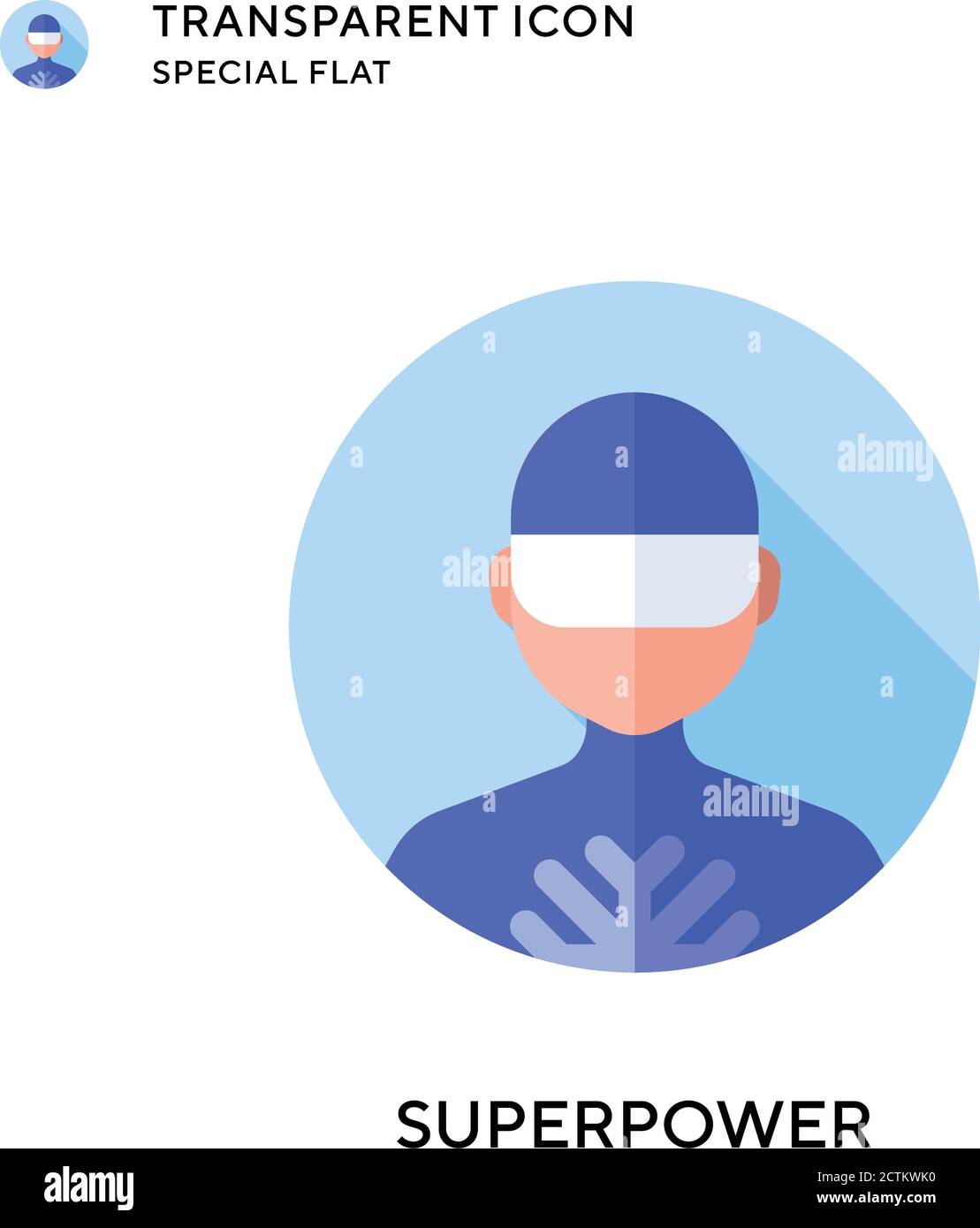 Superpower vector icon. Flat style illustration. EPS 10 vector Stock ...