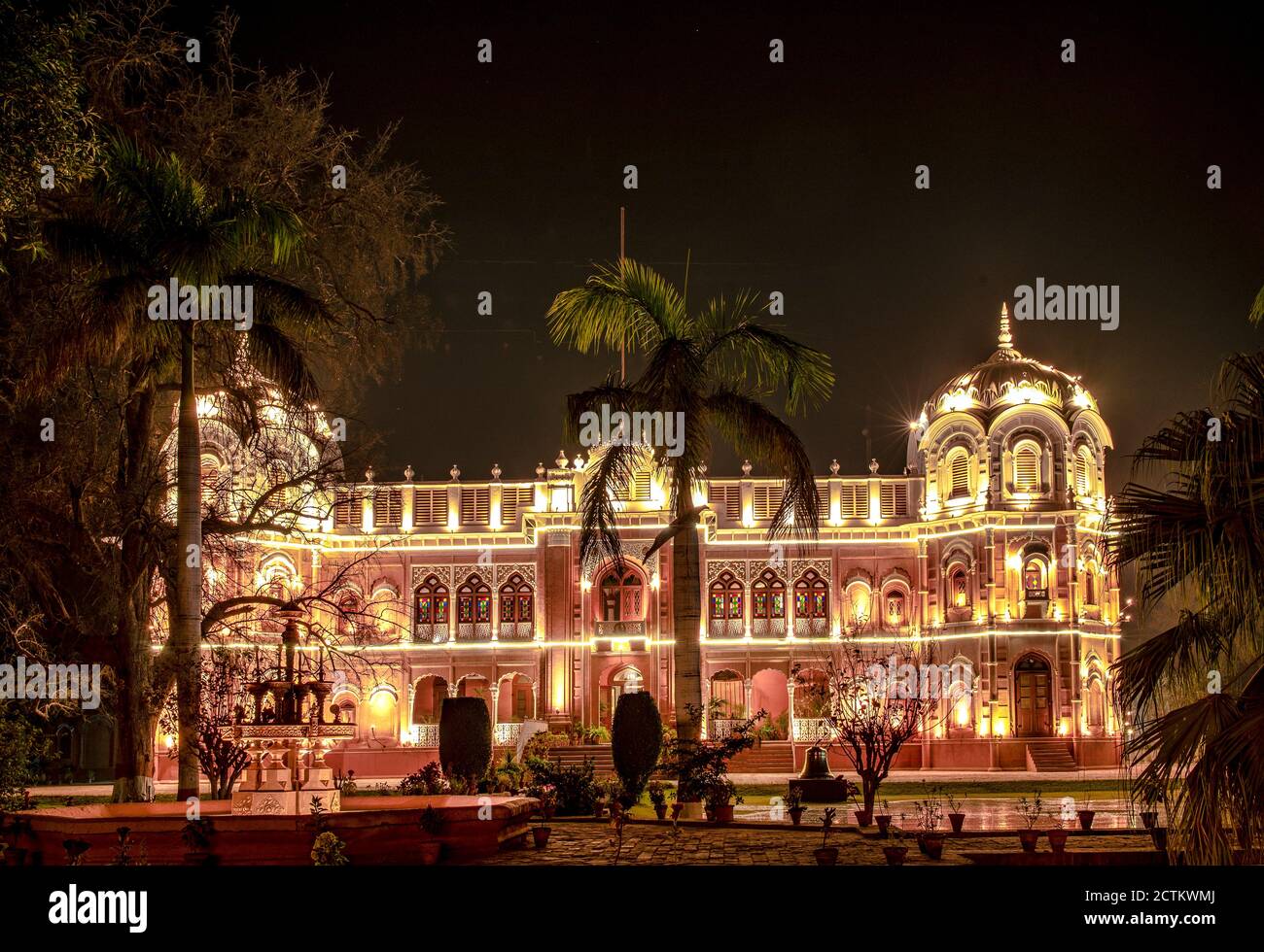 night landscape photography with stars and moon light of Pakistan Stock ...