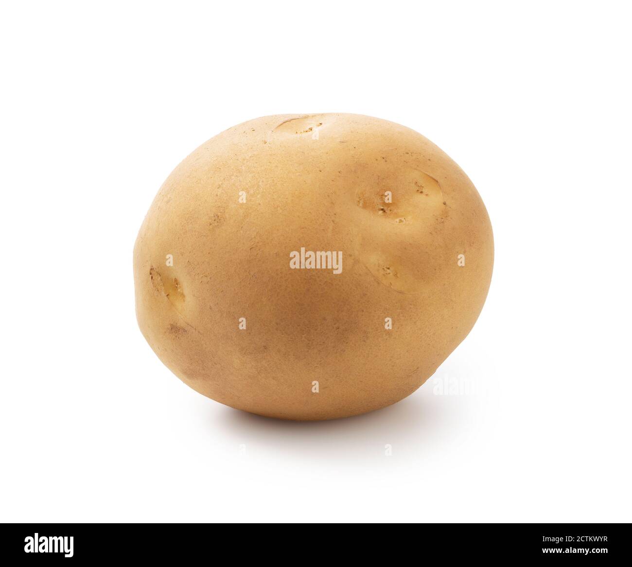 One potato on a white background Stock Photo - Alamy