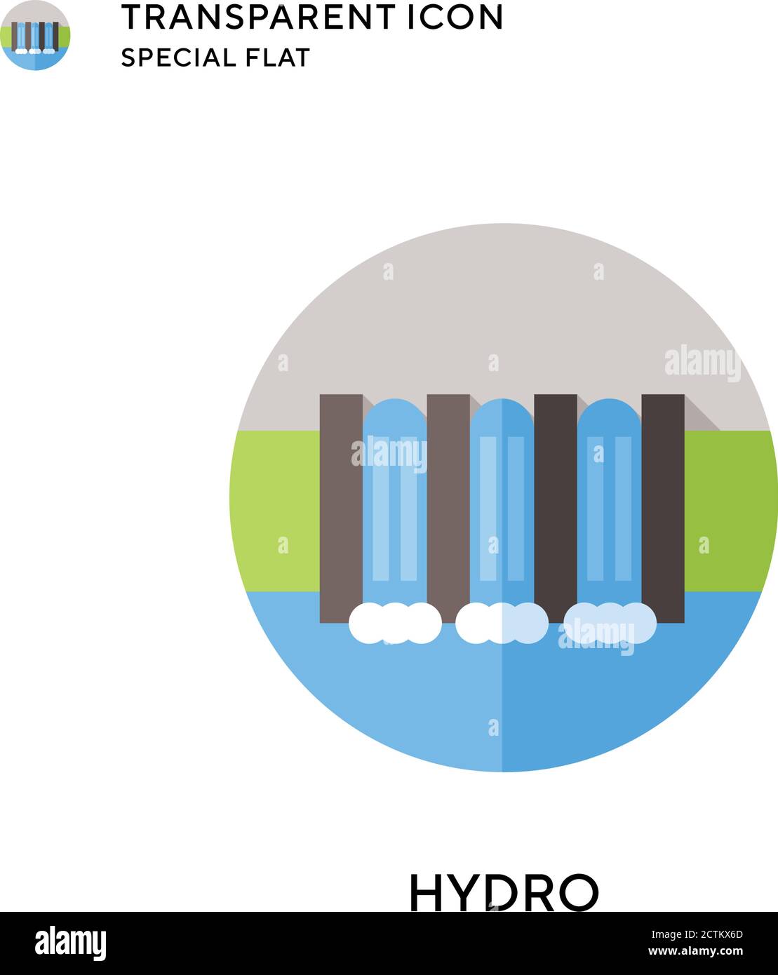 Hydro vector icon. Flat style illustration. EPS 10 vector Stock Vector ...