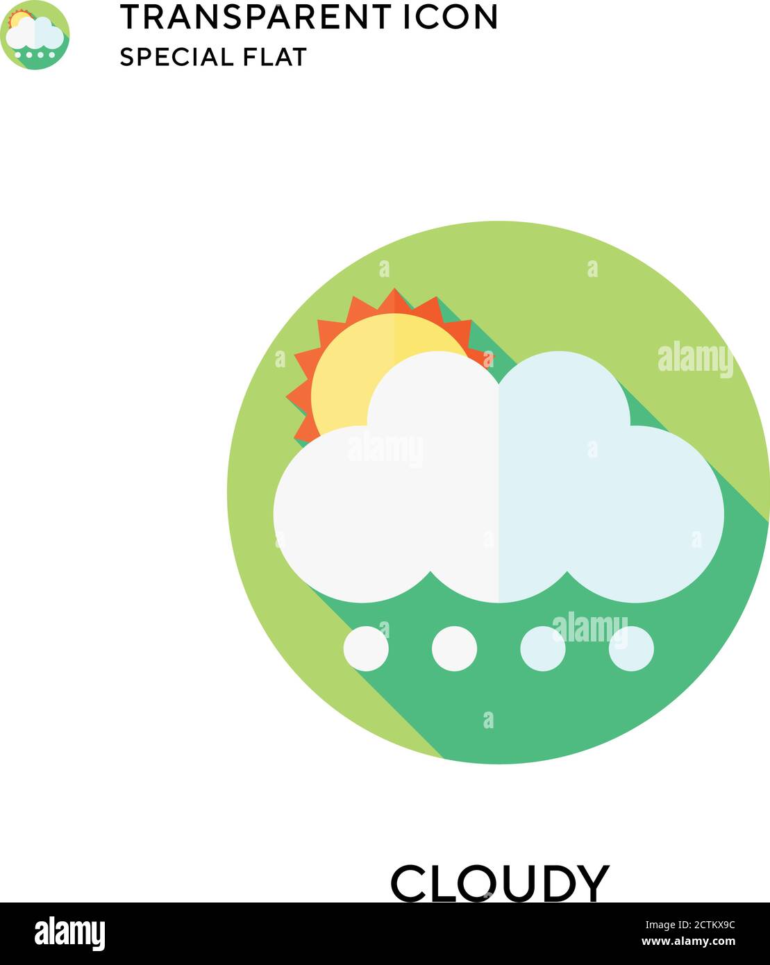Cloudy vector icon. Flat style illustration. EPS 10 vector Stock Vector ... Cloudy vector icon. Flat style illustration. EPS 10 vector Stock Vector ...