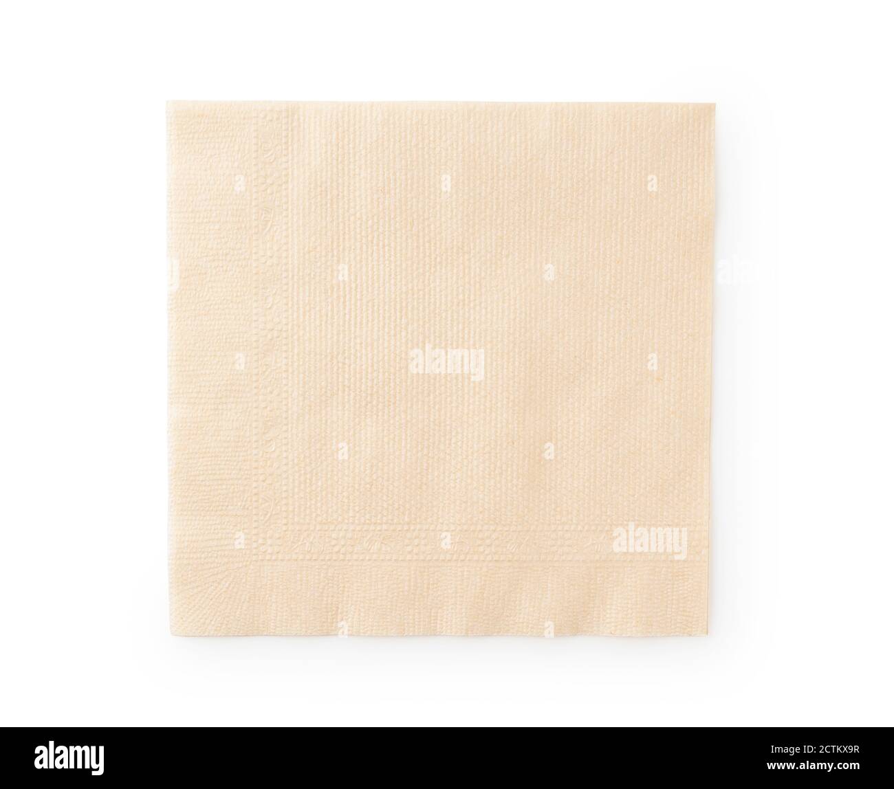 Paper napkins on a white background Stock Photo - Alamy