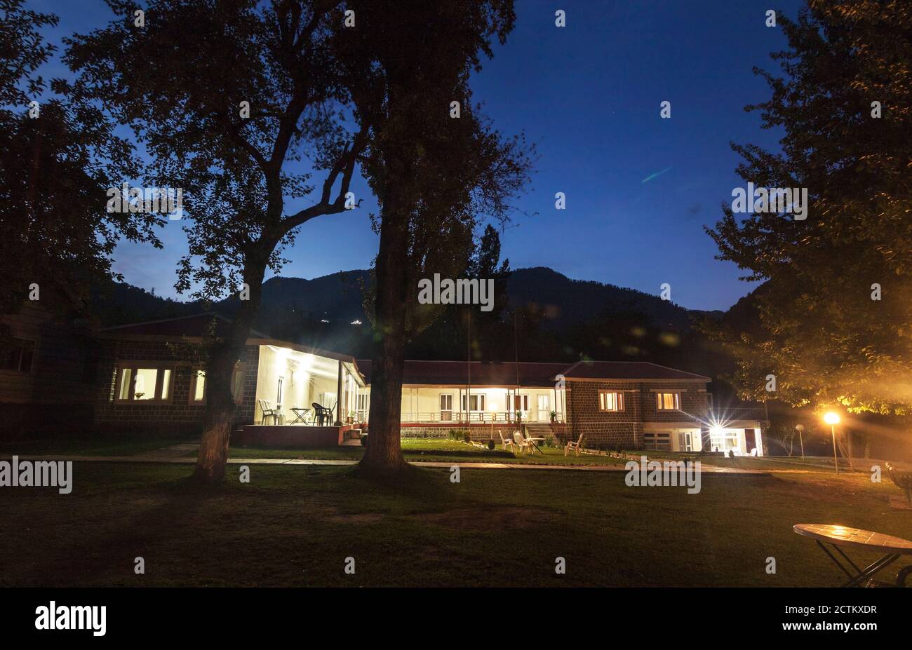 night landscape photography with stars and moon light of Pakistan Stock ...