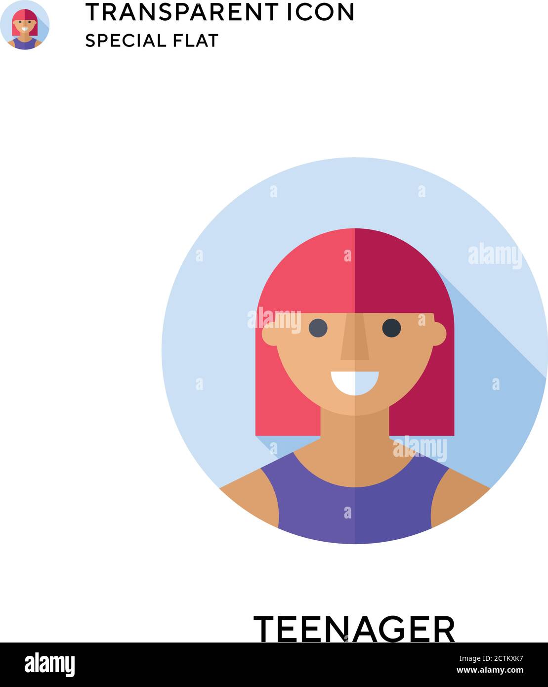 Teenage girls and boy smiling Stock Vector Images - Alamy